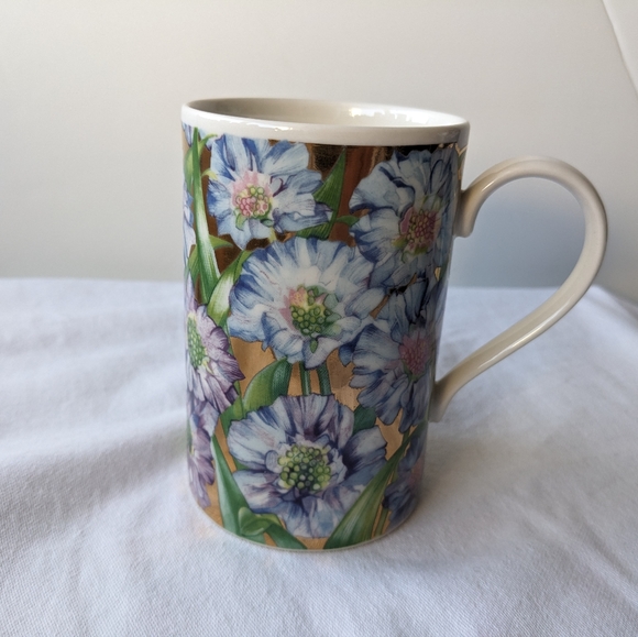 Dunoon | Dining | Dunoon Scotland Floral Gold Background Ceramic Mug ...
